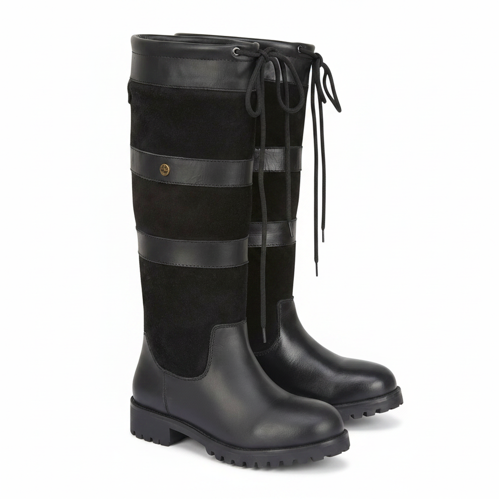 Gatcombe 2 Slim Fit Country Boots Black | Cabotswood – Cabotswood ...